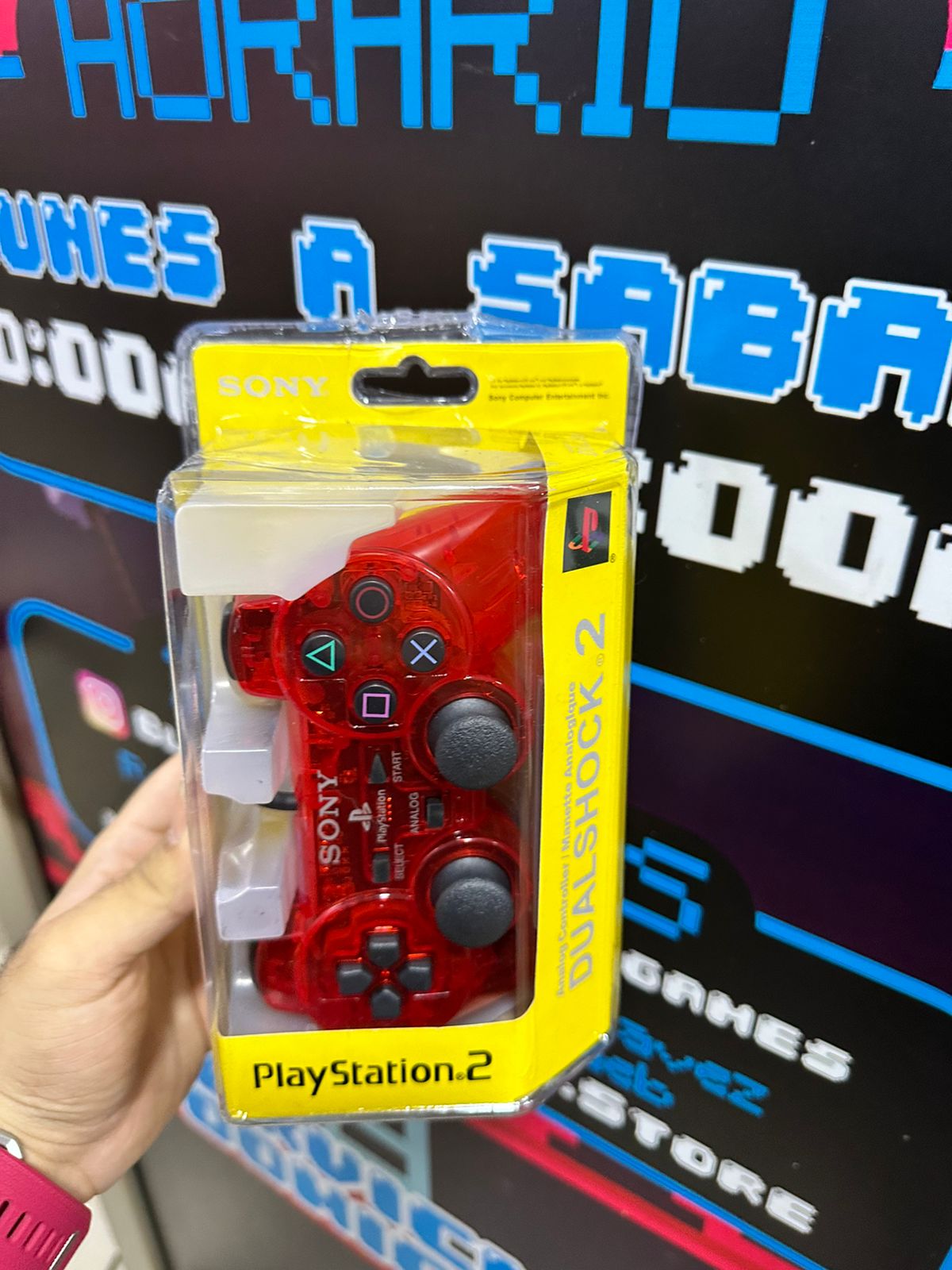 Control Ps2 rojo transparente – bluepanthervideogames