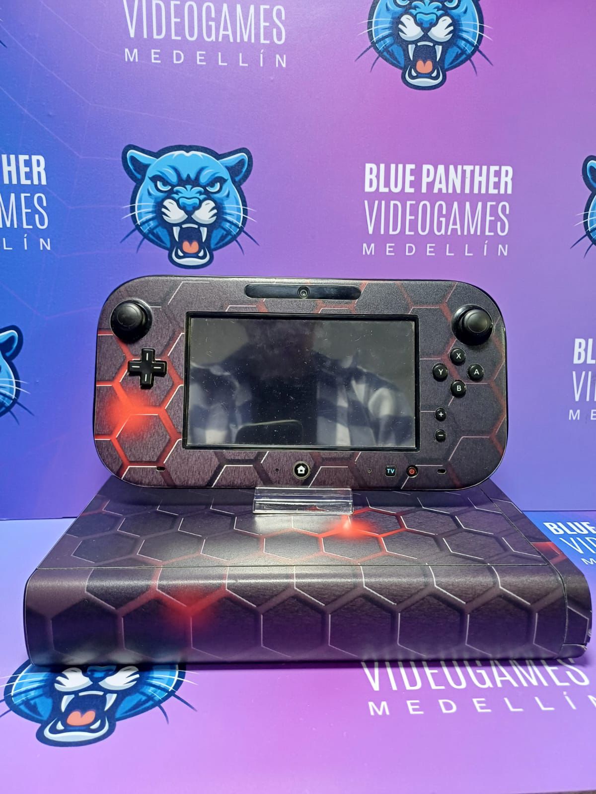 Wii U con skin – bluepanthervideogames