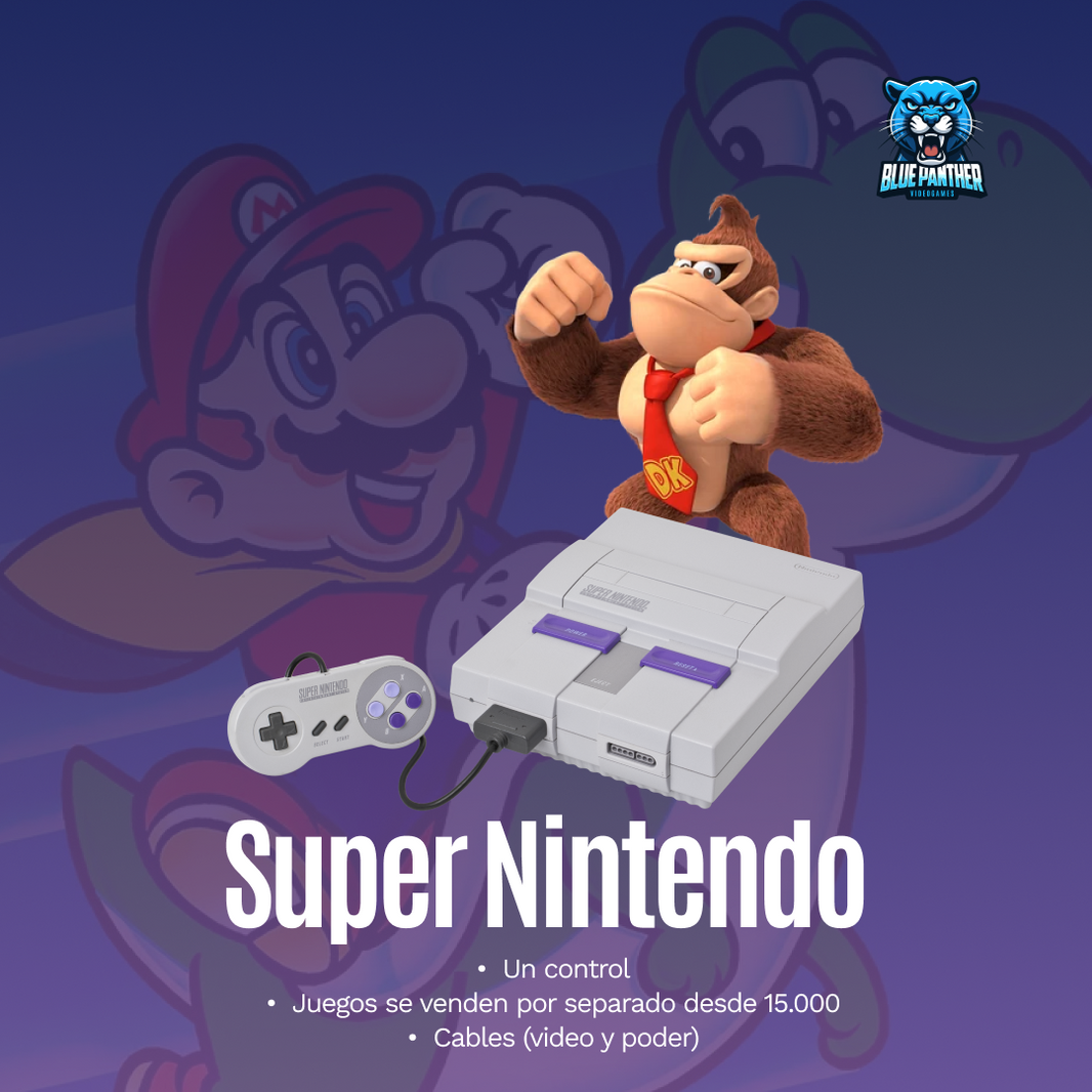 Super Nintendo - Consolas – bluepanthervideogames
